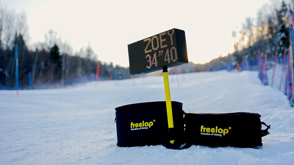 LED Display of Freelap professional automatic timing system for training