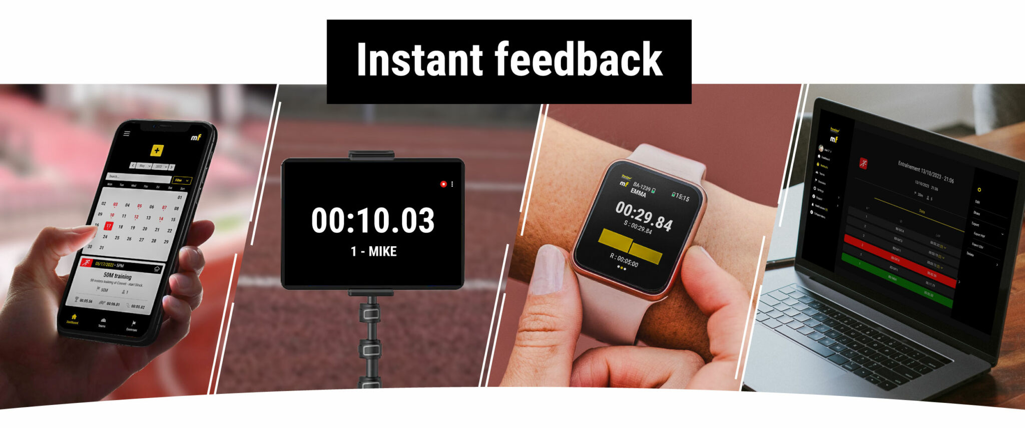 TRACK & FIELD - Electronic timing system for speed development