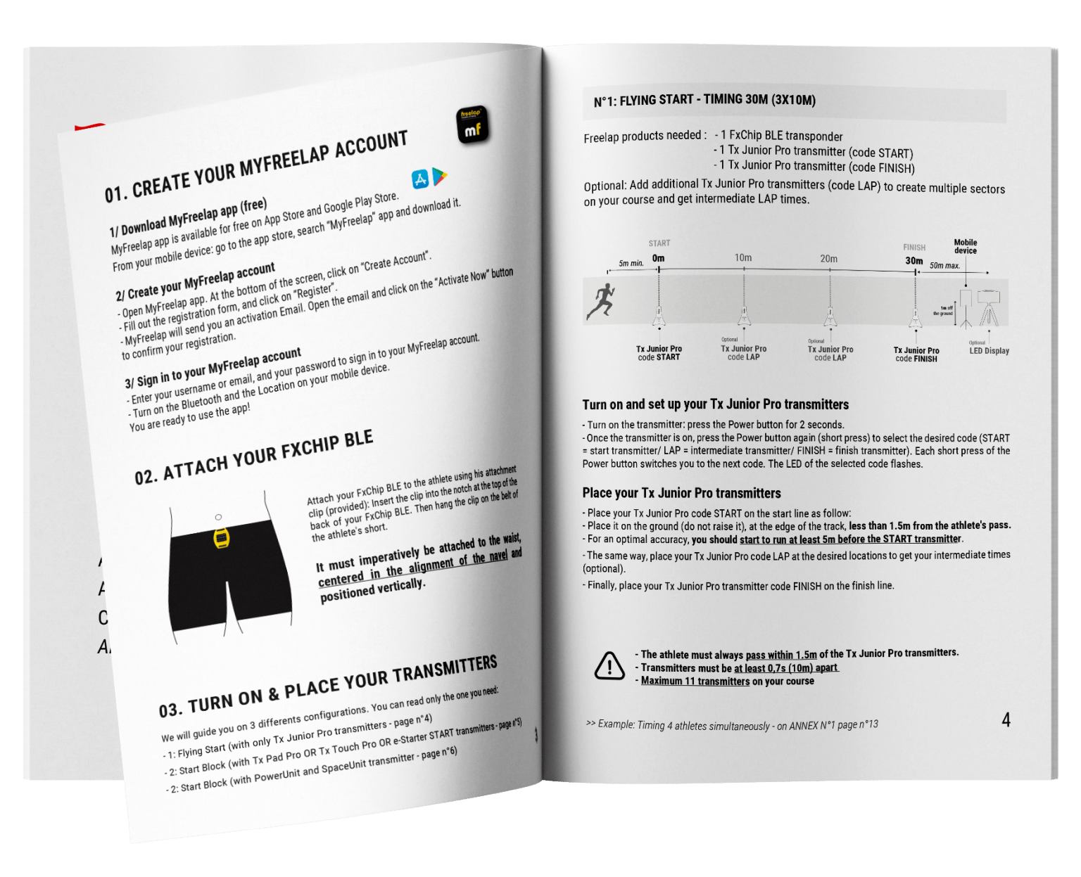 TRACK & FIELD - Electronic timing system for speed development